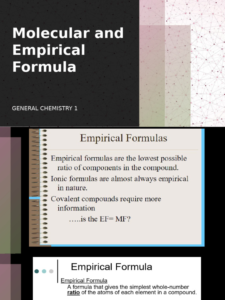 Molecular and Empirical Formula 2 | PDF