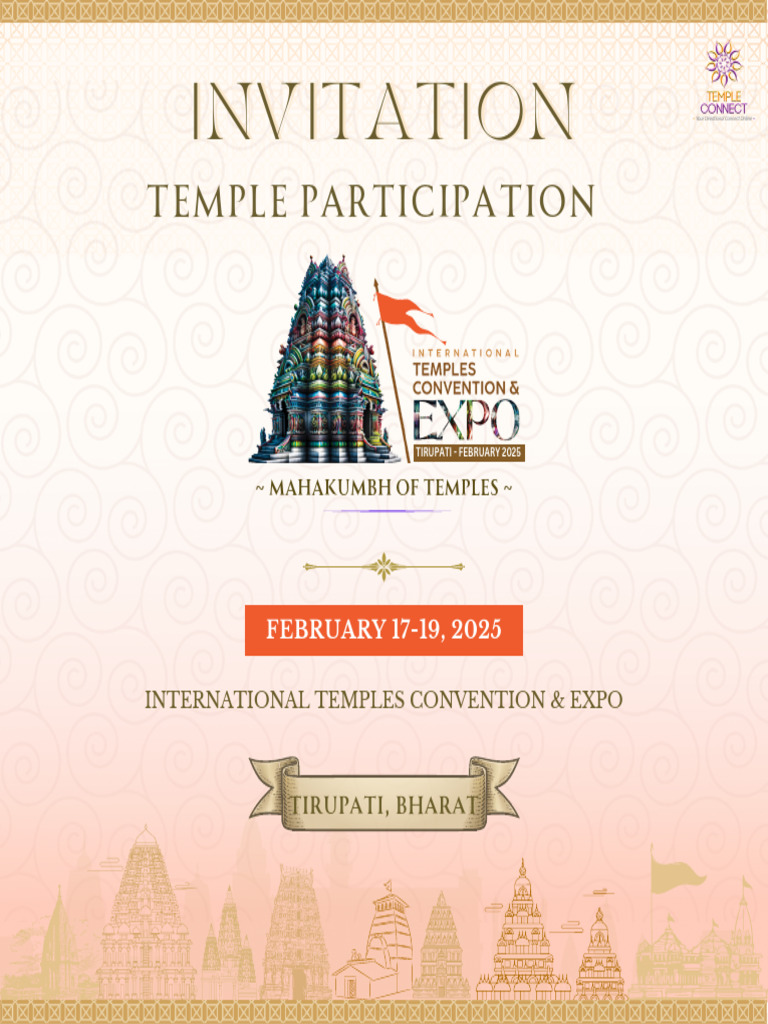 ITCX25 - INVITATION To Temples-1 | PDF | Temple | Innovation