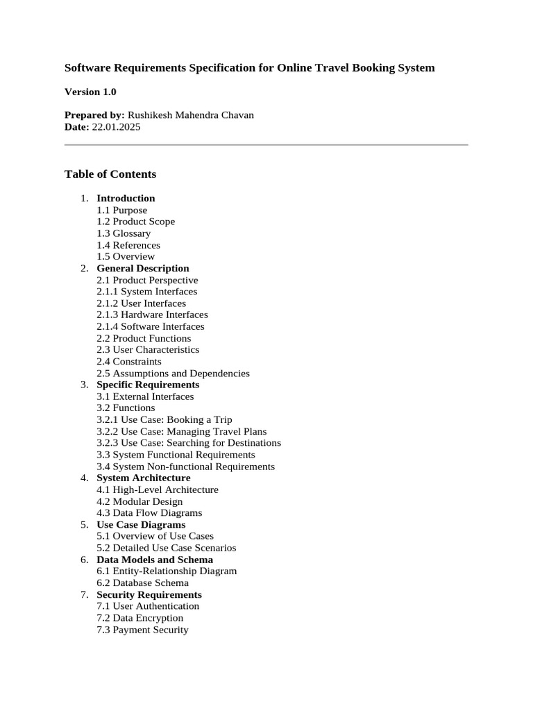 Online Travel Booking System Rushikesh (1) 727723EUCB046 | PDF | Use Case | Mobile App