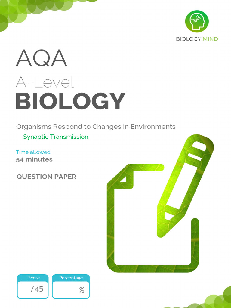 Synaptic Transmission QP | PDF | Neuron | Allele