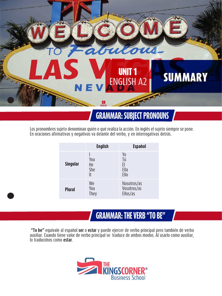 Resumen Unit 1 LQ | PDF | Verbo | Mecánica del lenguaje