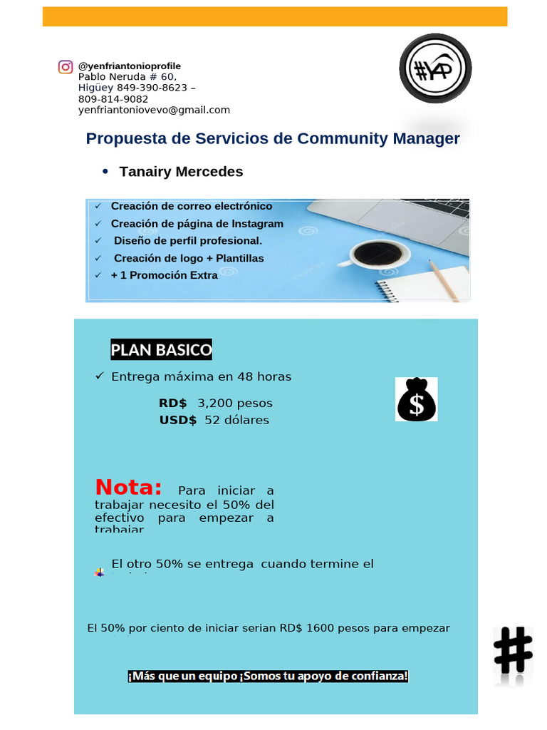 Propuesta de Servicios Community Manager | PDF