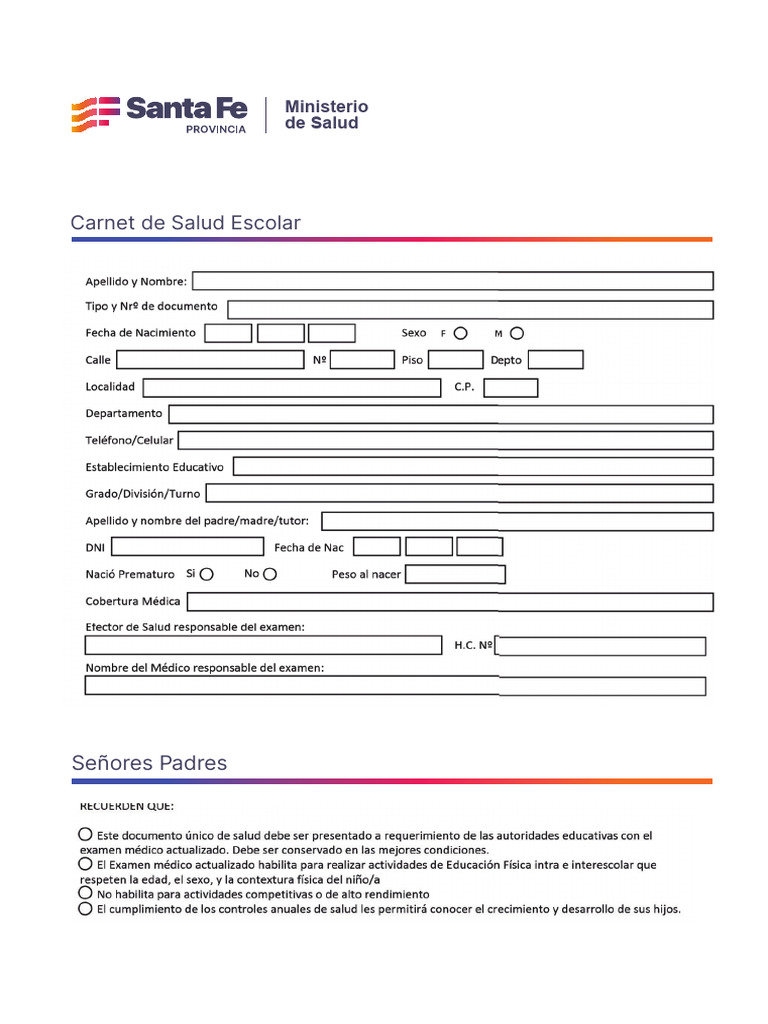 Carnet Escolar | PDF