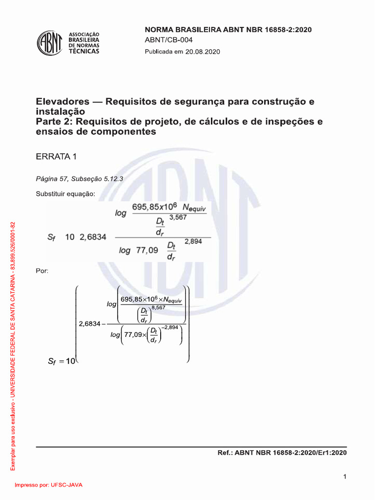 ABNT NBR 16858-2 - 2020 Errata 1 - 2020 | PDF