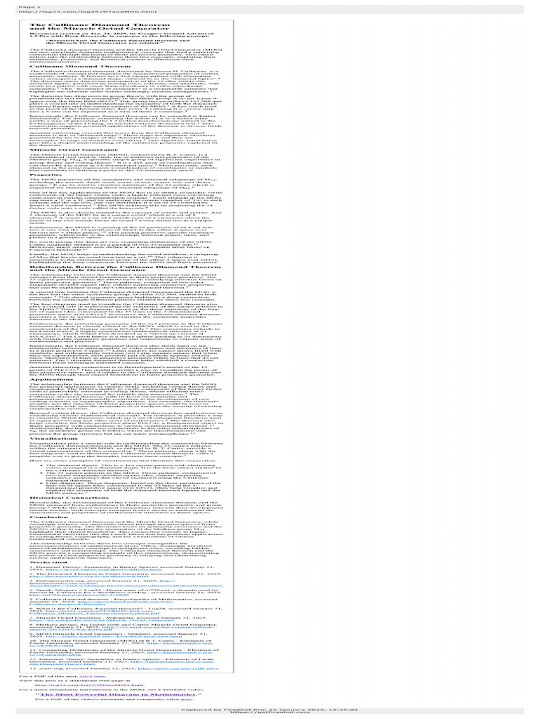 Diamond Theorem and MOG | PDF | Group (Mathematics) | Symmetry