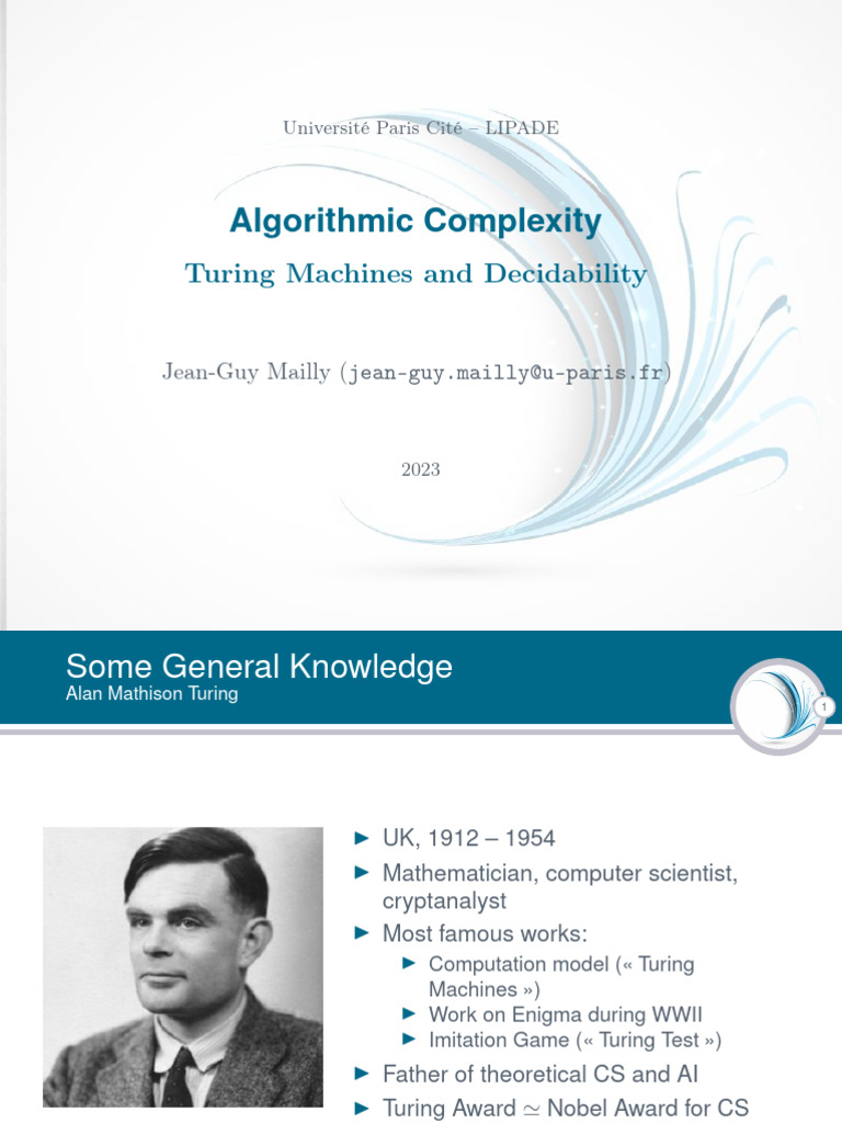 02_turing_decidability | PDF | Computational Complexity Theory | Applied Mathematics