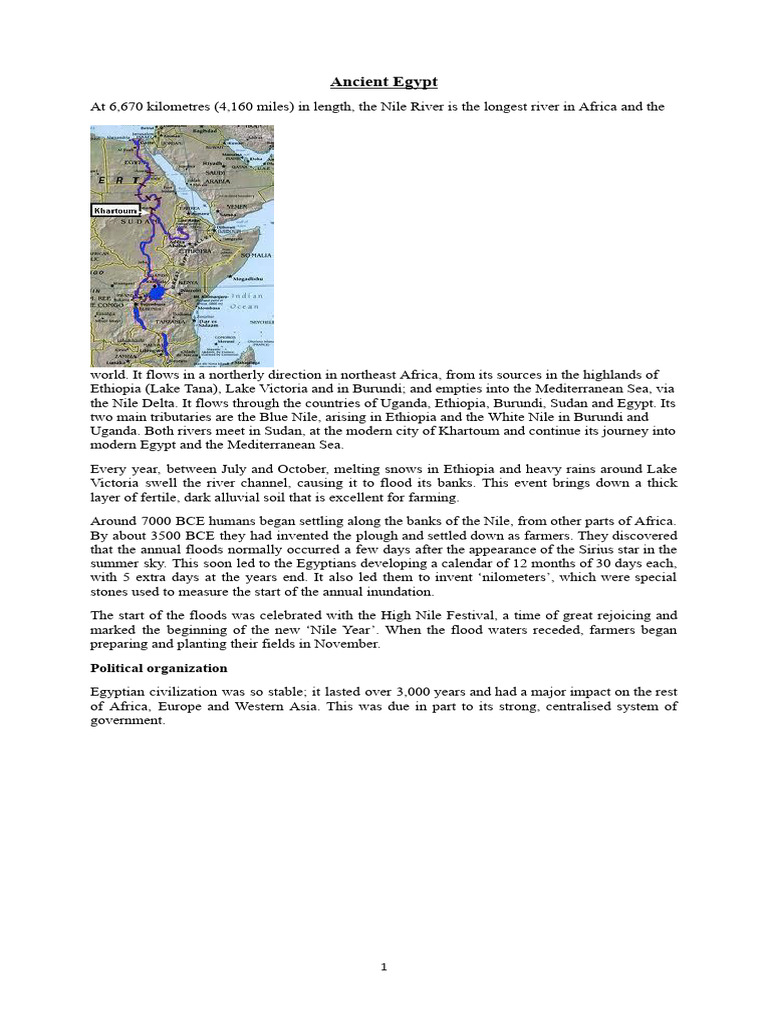 Ancient Egypt | PDF | Ancient Egypt | Nile