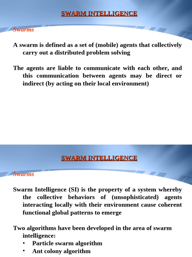 Particle Swarm Algorithm I Pdf Theoretical Computer Science Algorithms