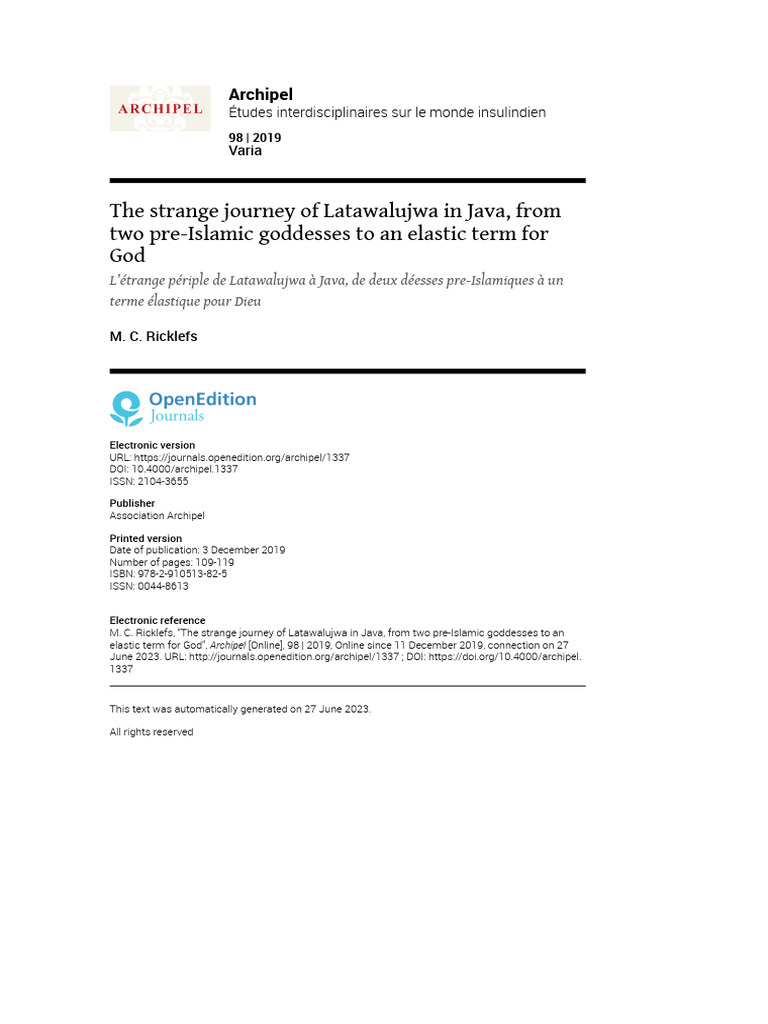 Pre Islamic Deities | PDF | Quran | Islam