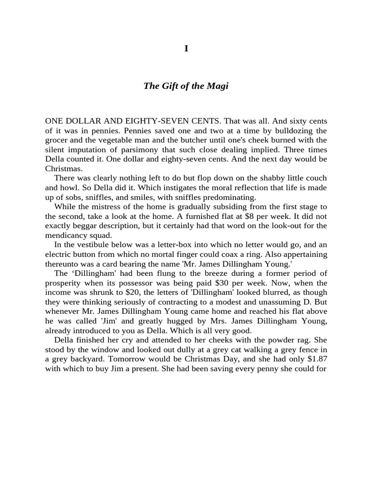 The Gift of The Magi | PDF