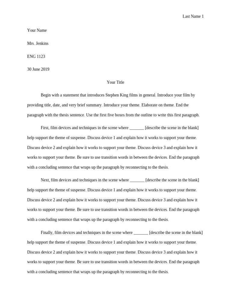 Analyzing Suspense in King Films | PDF