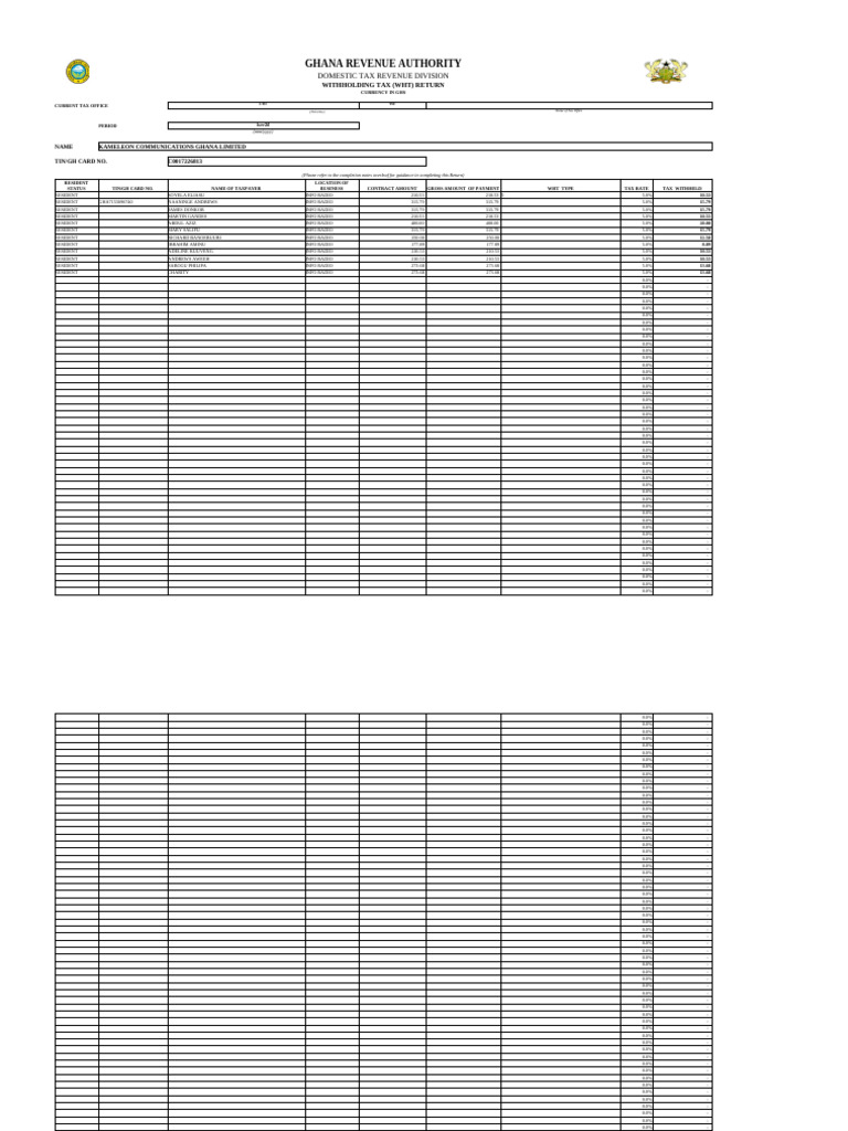 Withholding Tax Schedule-June, 2024 | PDF | Money | Taxes