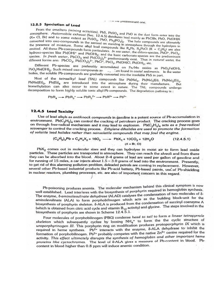 Lead Toxicity Pdf