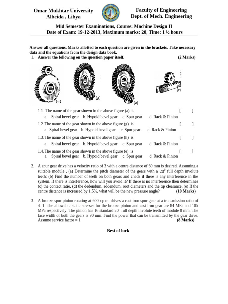Mid Exam Mcdesign2 Dec 2013 | PDF