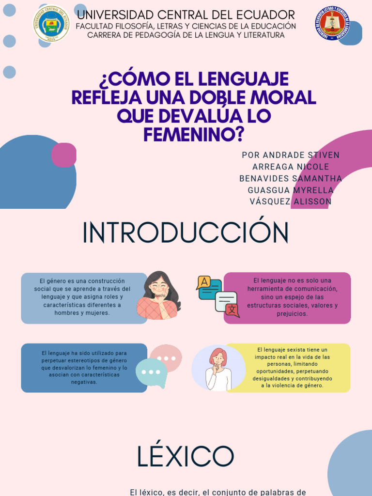 El lenguaje y como devalúa lo femenino | PDF | Género | Estudios de género