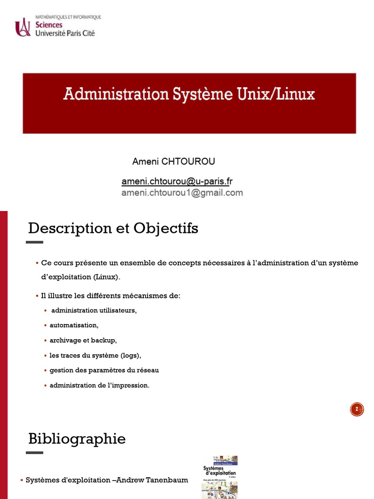 Introduction à l'administration Linux | PDF | Système d'exploitation ...