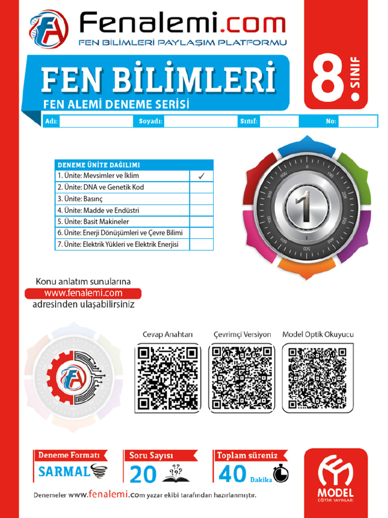 Fen Alemi LGS Denemesi-1 | PDF