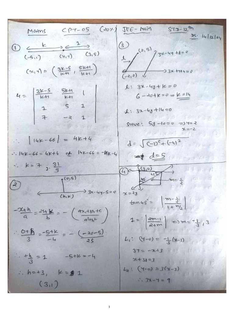 MathsCPT05 20 JEE 1 | PDF