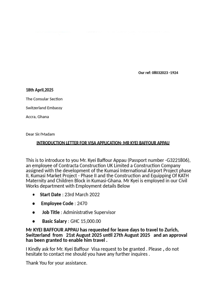 introduction letter | PDF