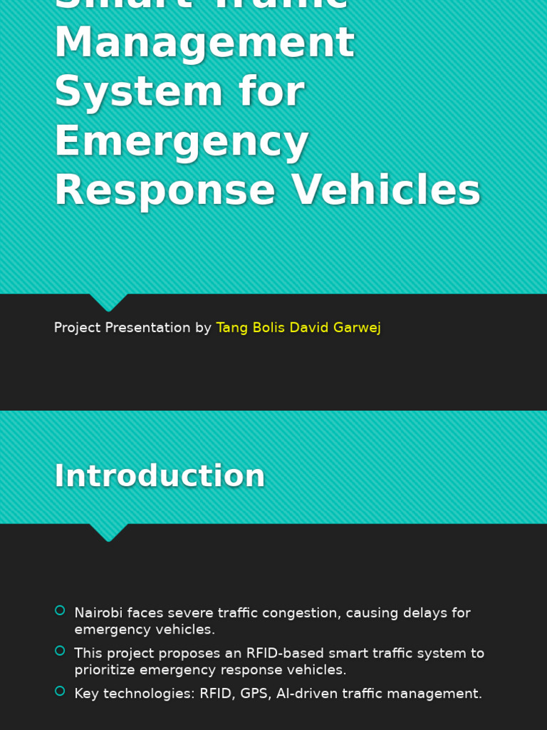 Smart Traffic Presentation | PDF