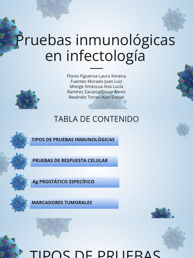 Pruebas Inmunológicas en Infectología | PDF | Inmunofluorescencia ...