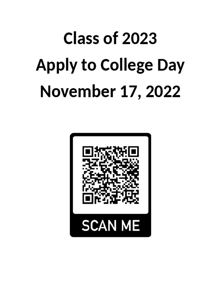 Apply To College QR 2023 | PDF