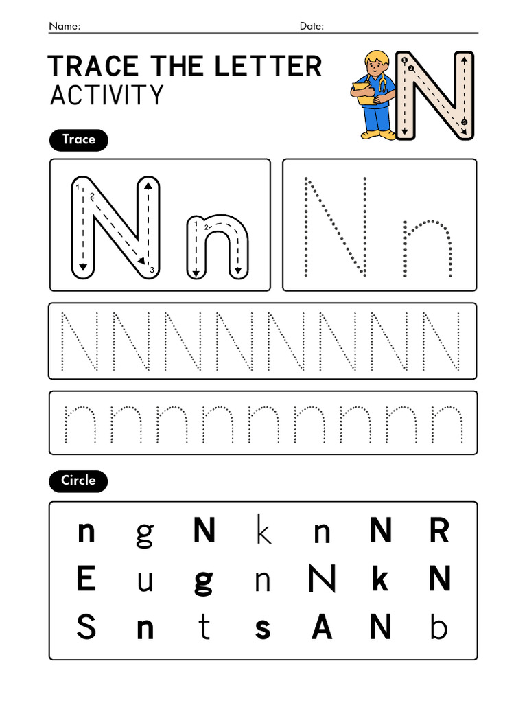 Simple Alphabet Tracing Worksheets | PDF