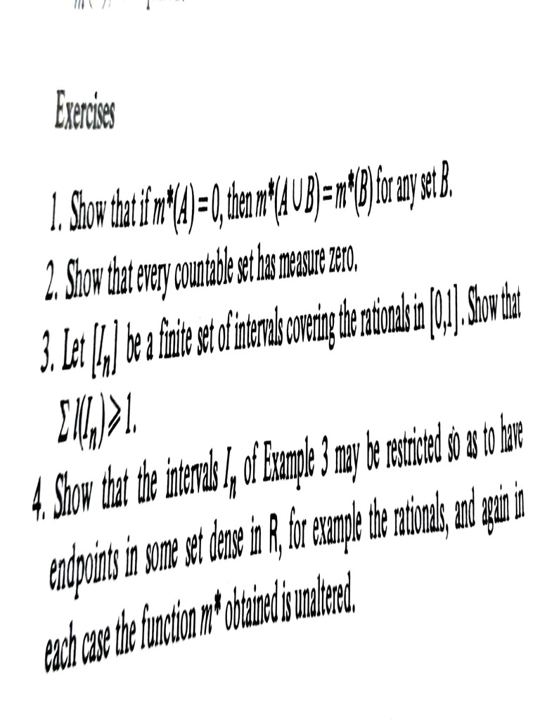 Inner and Outer Measure | PDF | Measure (Mathematics) | Mathematics