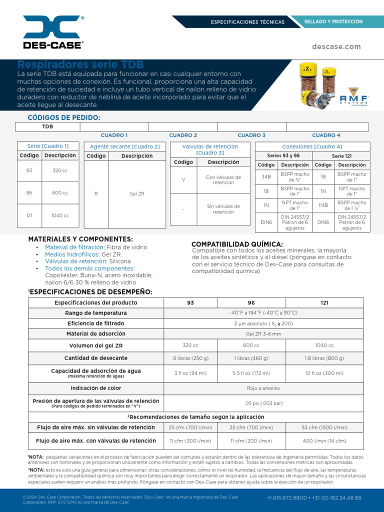 TDB - Tech Sheet - ESM - 082124 | PDF
