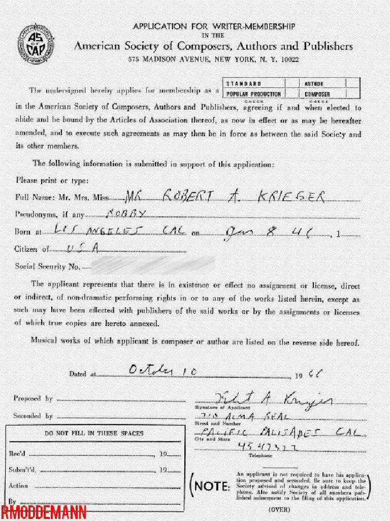 The Doors | Legal Documents | PDF