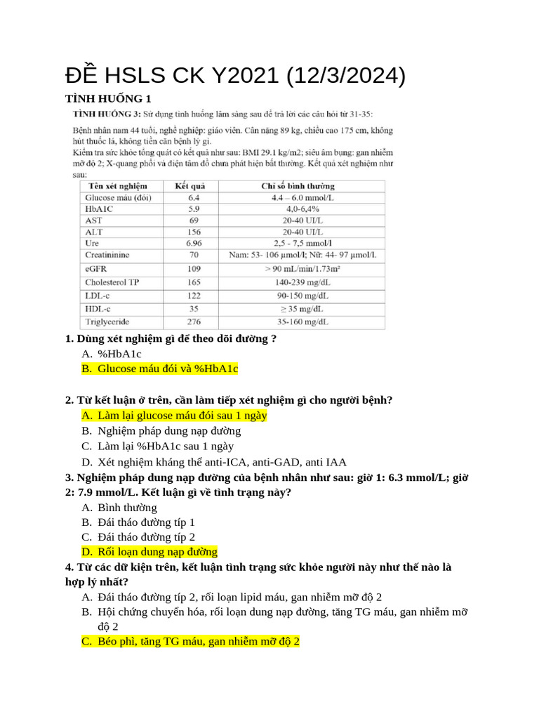 T NG H P Hsls + SHPT | PDF