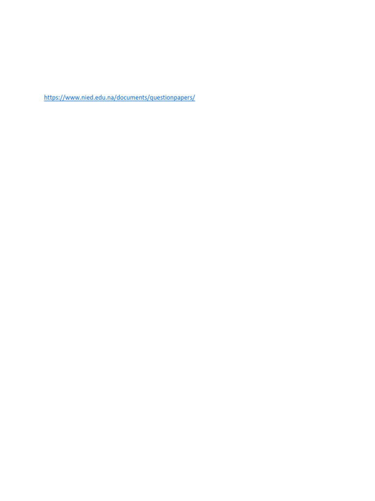 Link For Past Question Papers | PDF