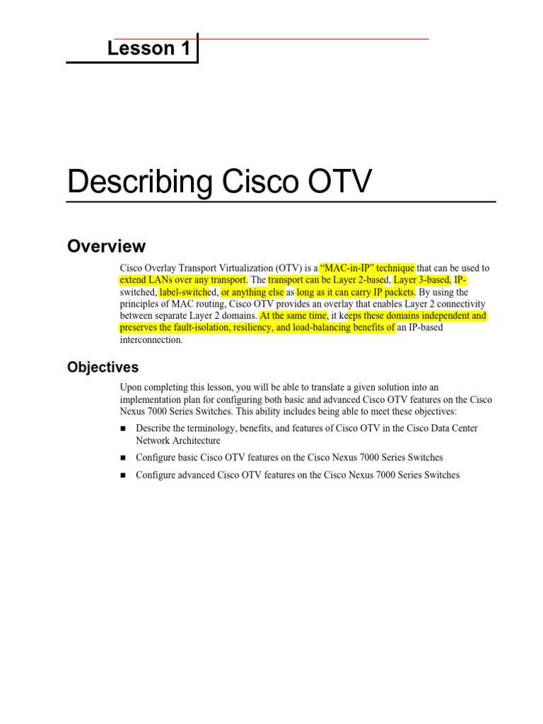 OTV | PDF | Computer Network | Multicast