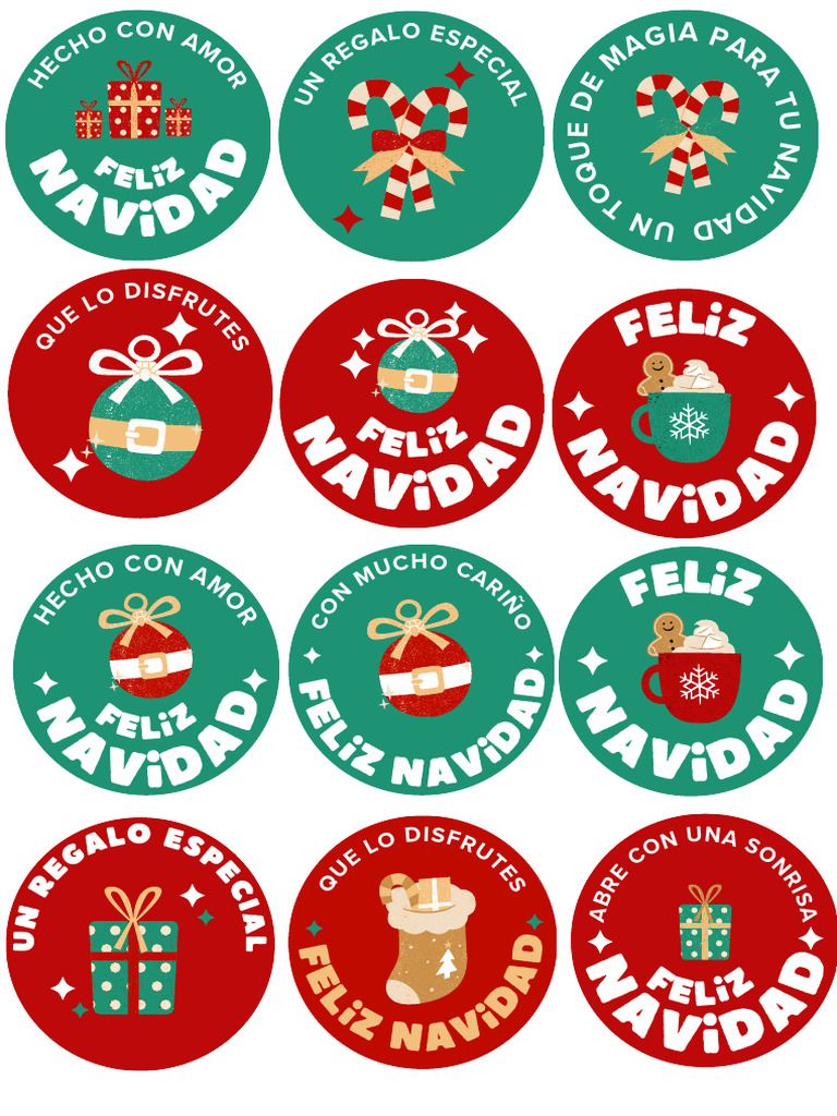 Documento A4 Stickers para Navidad | PDF