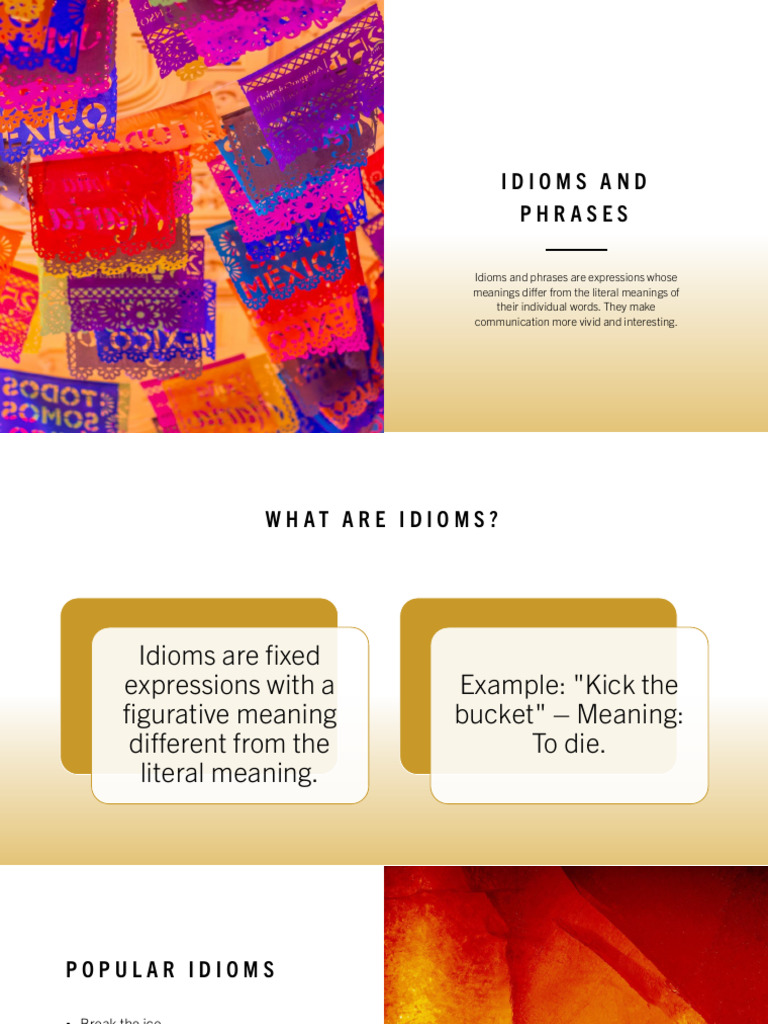 Understanding Idioms and Phrases | PDF
