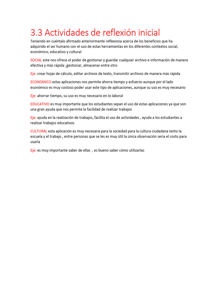 3.1 Actividad de Reflexion Inicial - Actividad 1 - Rodriguez | PDF