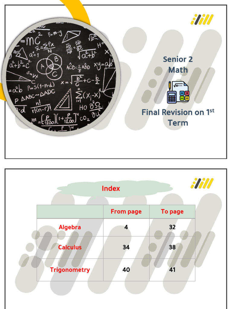 S2 - Math - Final Revision - Atr Section | PDF | Function (Mathematics) | Logarithm
