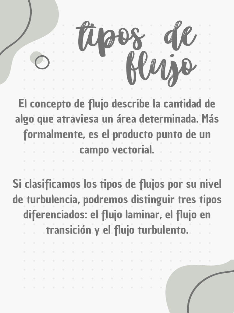 tipos de flujos | PDF