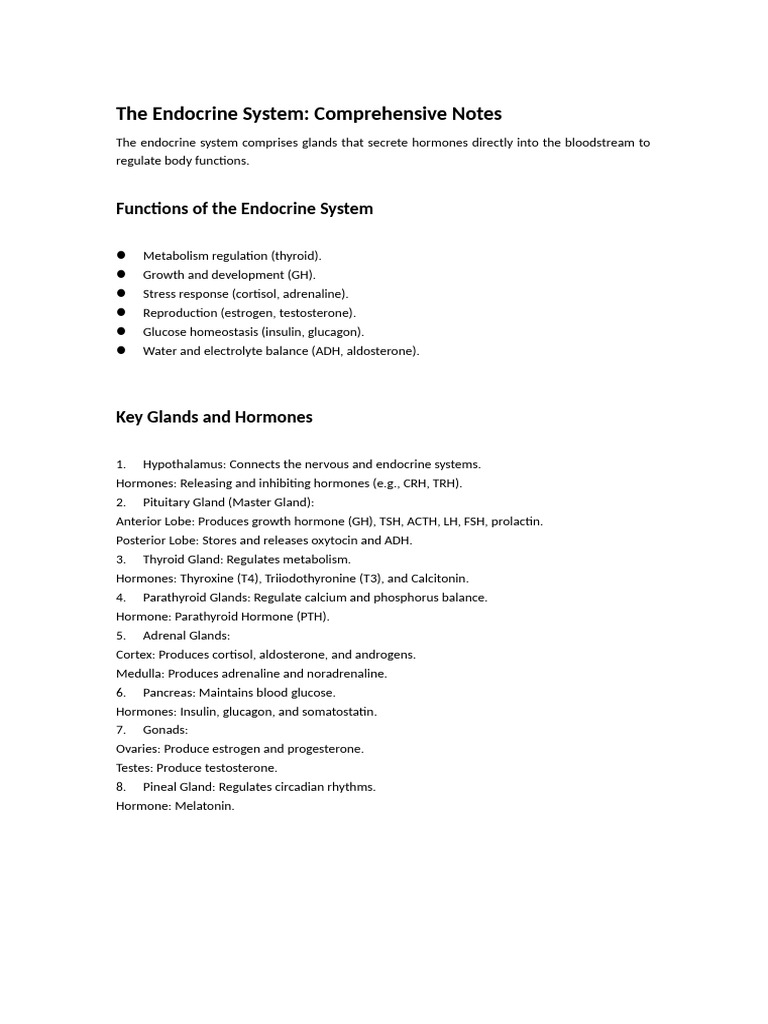 The Endocrine System Anatomy and Physiology, Medical Conditions ...
