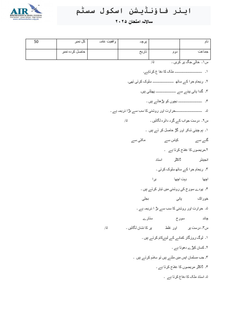 Class 2 Final Paper W.Aama | PDF