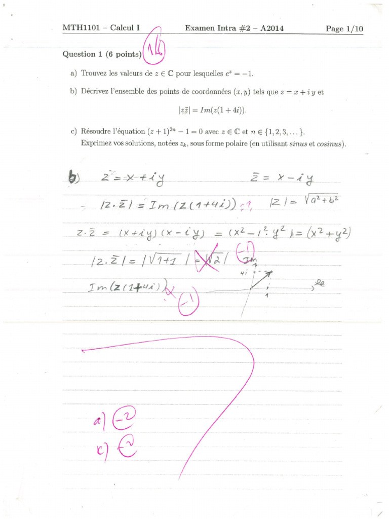 mth1101 Intra2 A14 | PDF