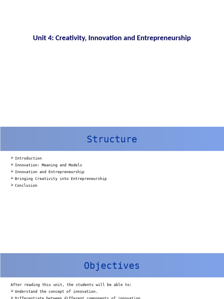 Chapter-04 Entrepreneurship | PDF | Entrepreneurship | Innovation