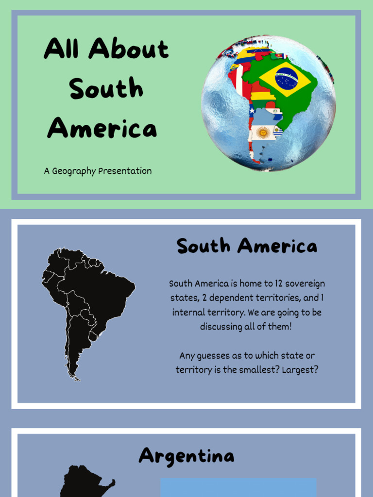 Overview of South America’s Territories | PDF