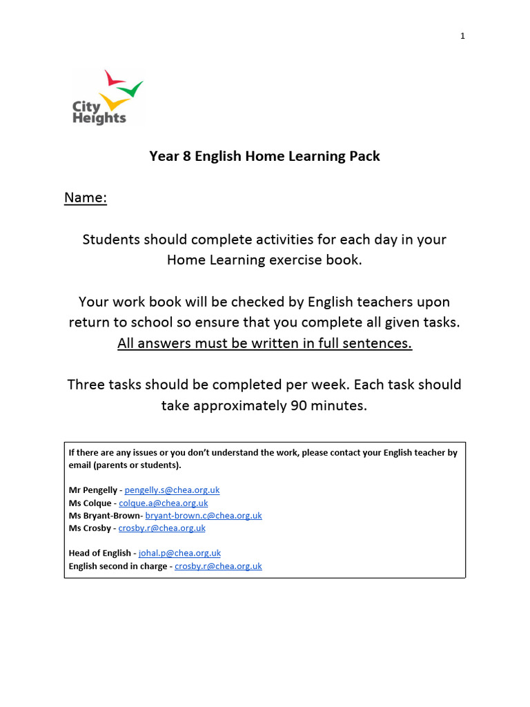 Year 8 English: The Tempest Tasks | PDF | The Tempest | Cyberbullying