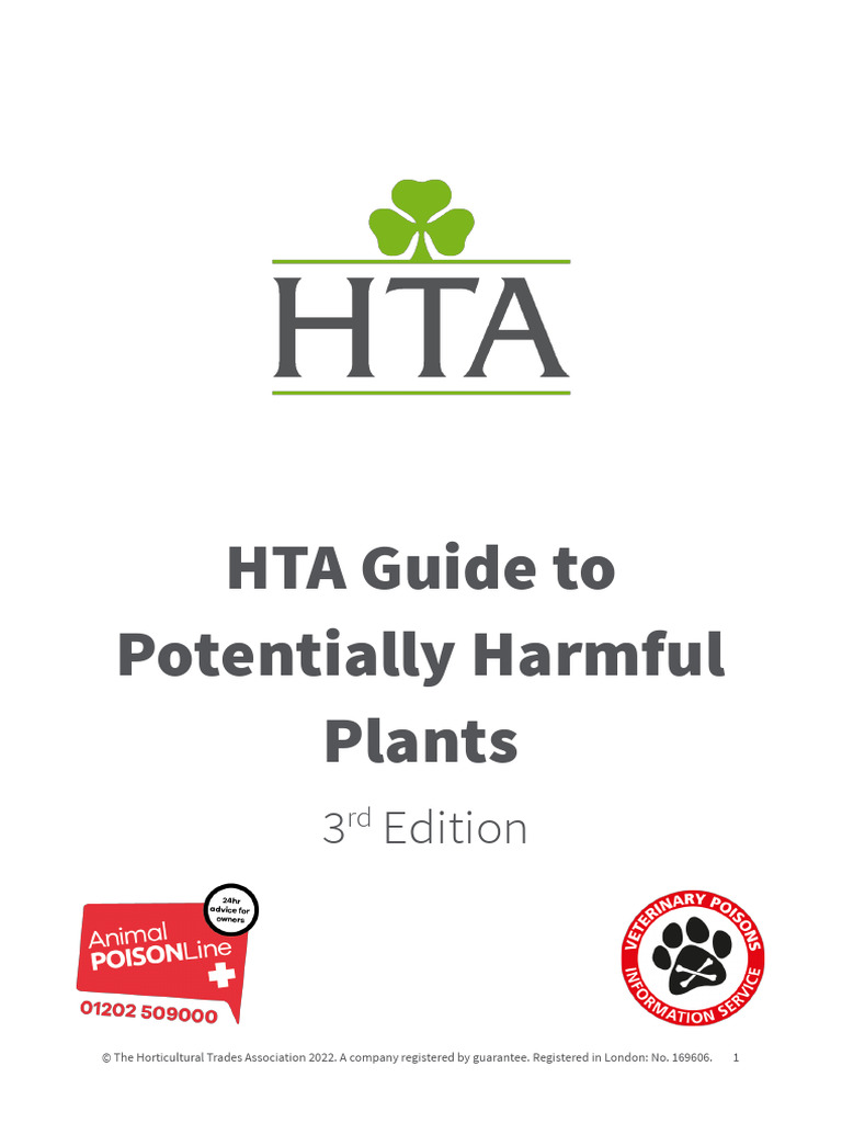 Hta Guide To Potentially Harmful Plants 3rd Edition 2022 | PDF | Garlic ...