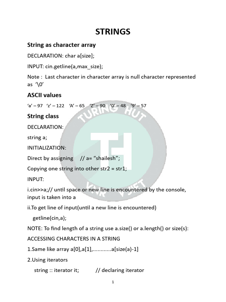 Strings Concept | PDF