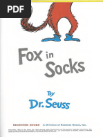 Fox in Socks Book | PDF | Dr. Seuss | Books