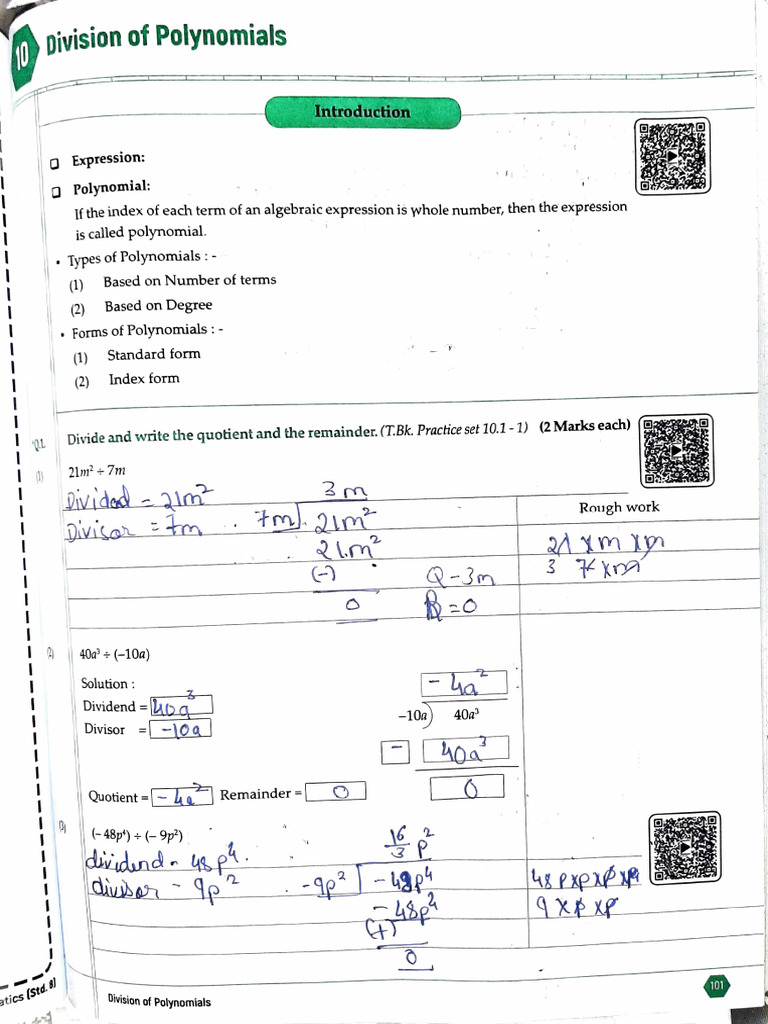 Polynomial | PDF | Division (Mathematics) | Algorithms