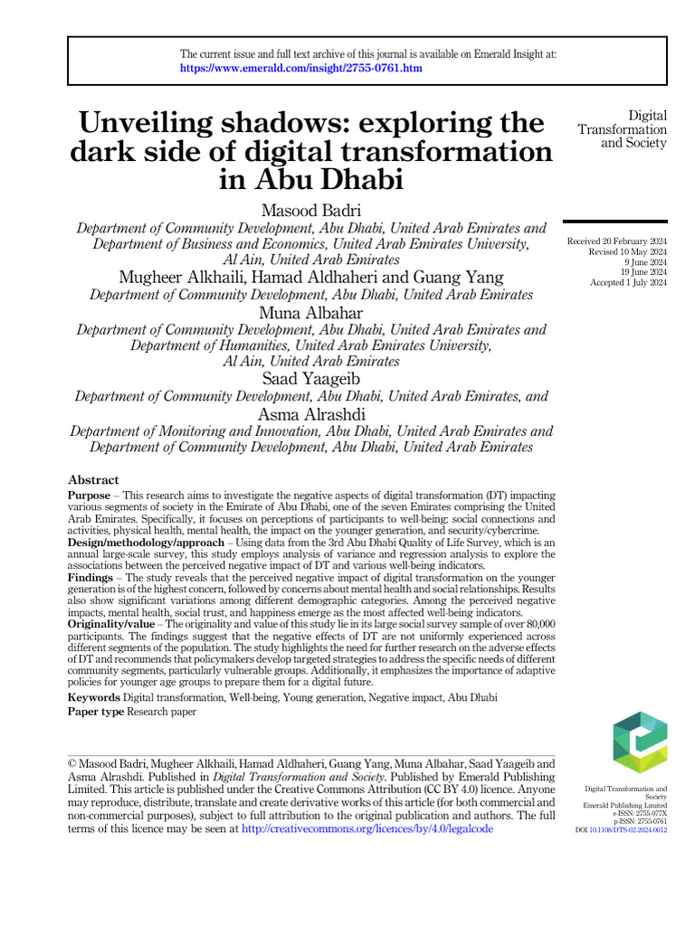 10 1108 - DTS 02 2024 0012 | PDF | Likert Scale | United Arab Emirates