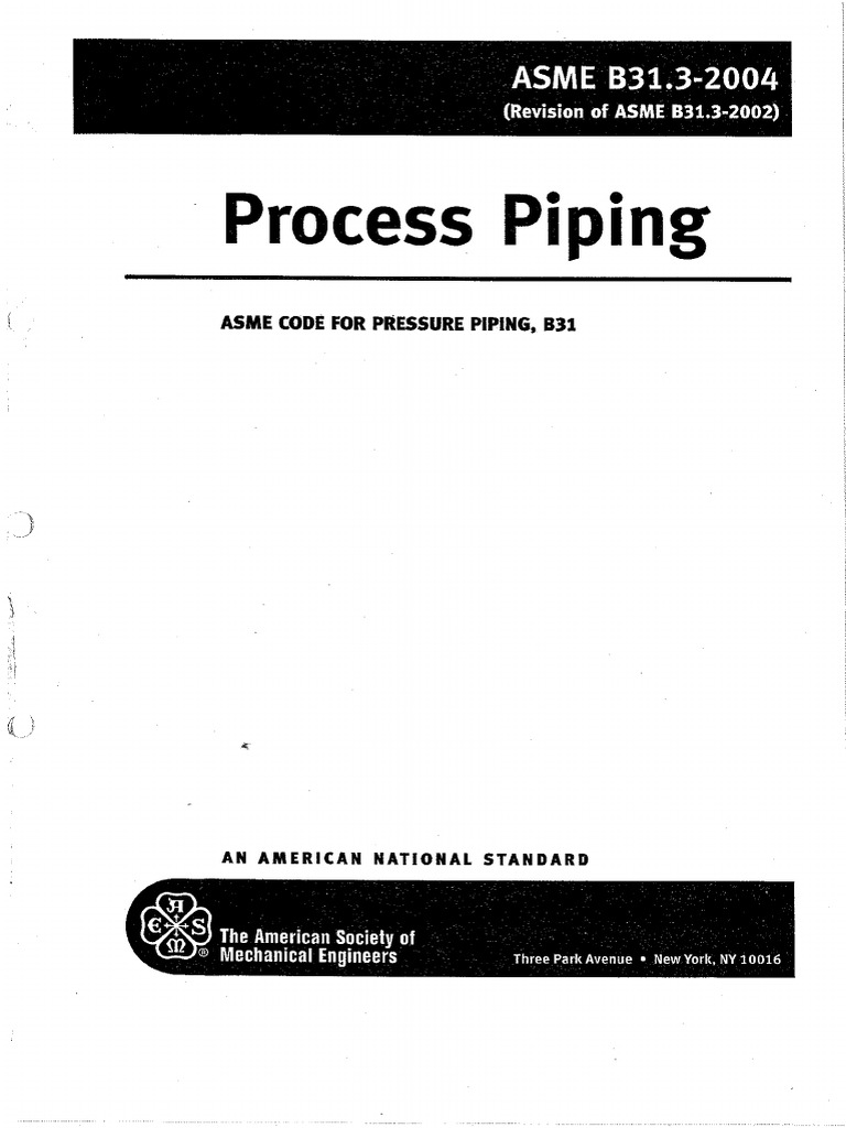 Asme B31.3-2004 | PDF